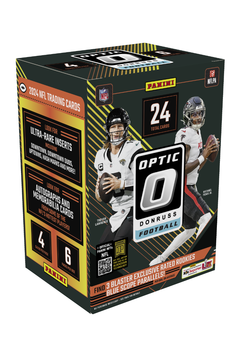 2024 Panini Donruss Optic Football Hobby Blaster Box (Blue Scope ...